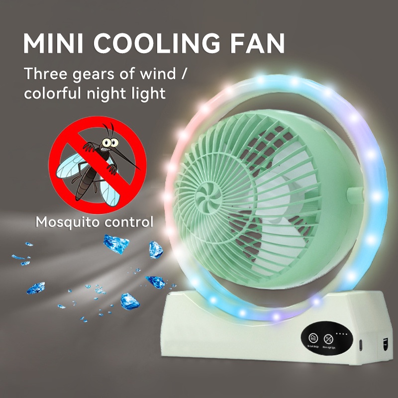 4 in 1 table fan mini Mosquito repellent Air circulation fan mute ...