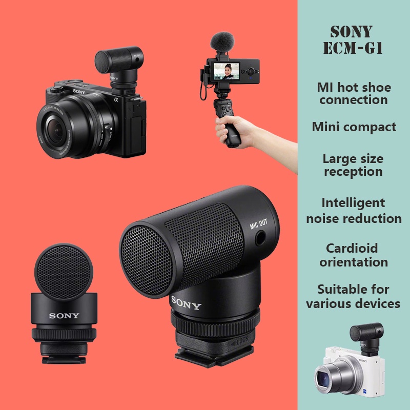Sony ECM-G1 Wireless Gun Microphone Compact Camera Microphone ...