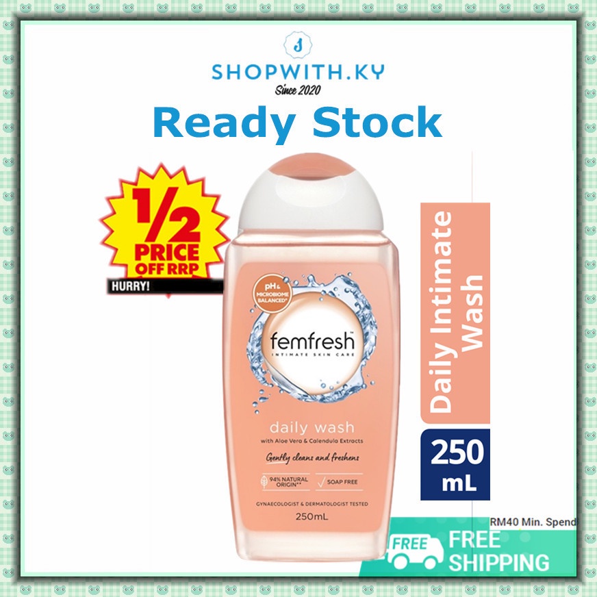 [现货+包邮 Date: 04/2027] Australia Ver Femfresh 女性私处洋甘菊洗液 Daily Intimate ...
