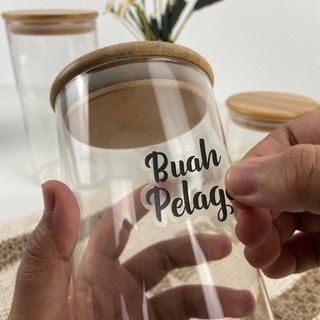 DM Sticker Dapur Waterproof And Oilproof Stiker Garam Gula Label Barang ...
