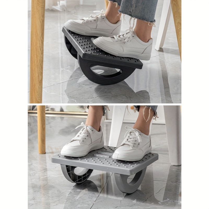 Under Desk Footrest Foot Stool with Massage Texture Can Swing 180 Non ...