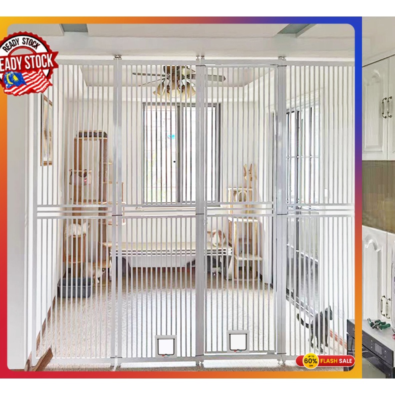Sangkar Kucing Cat Blocking Puppy Dog Fence For Pet Isolation Fence ...