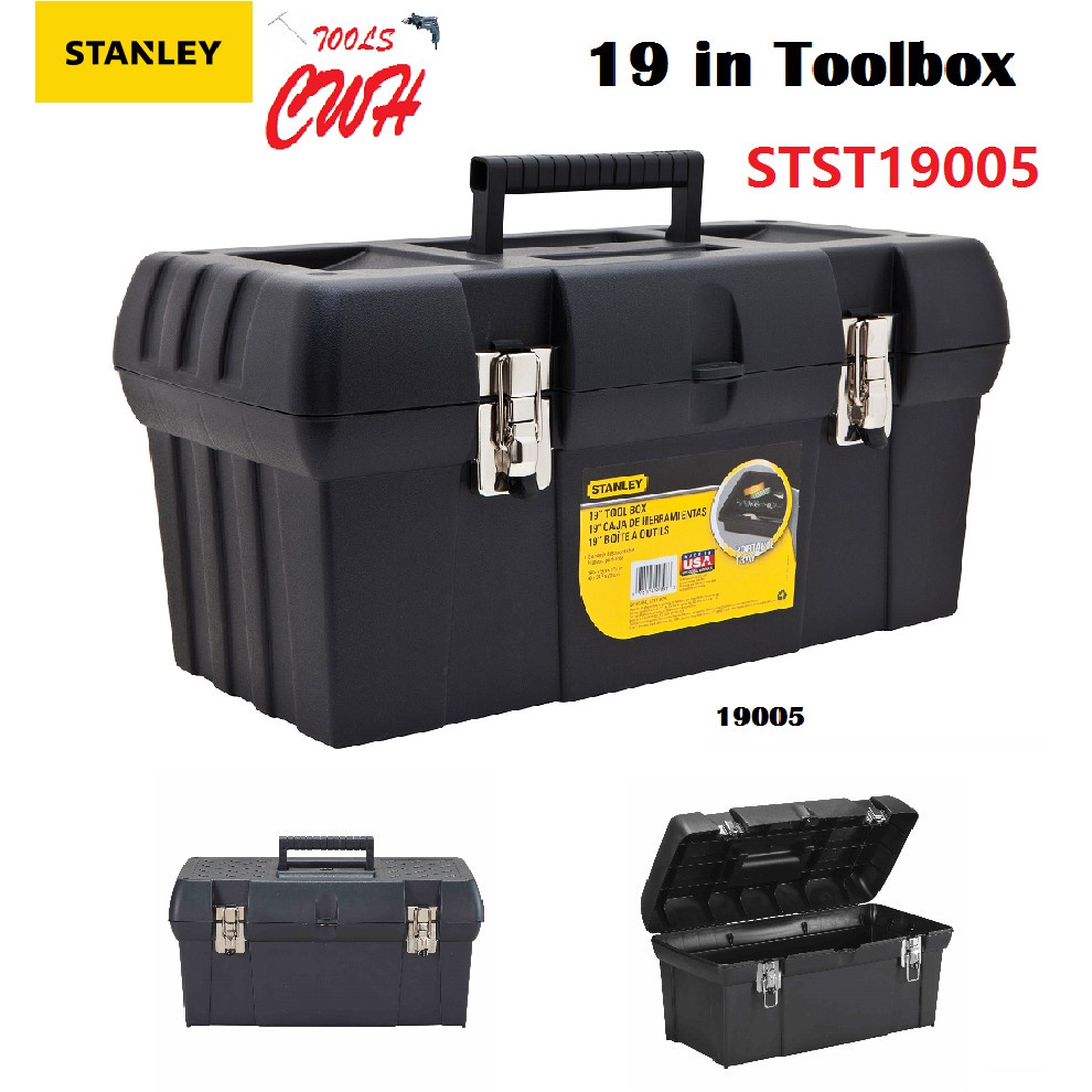 19" MADE IN USA STANLEY STST19005 TOOL BOX STORAGE KOTAK TOOLS 19-005 ...