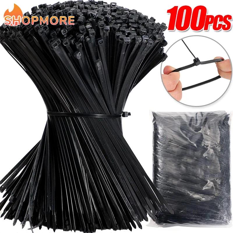 Universal PVC Self-locking Nylon Cable Tie Detachable Adjustable Cable Cord Ties Straps | Shopee ...