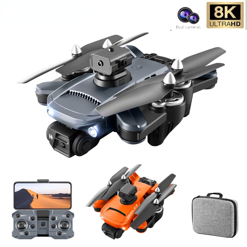 K7 Drone 8K Dual Wifi Optical Flow 360 Degree Infrared Rc Folding ...