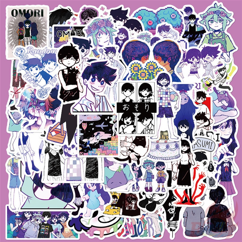 OMORI Series 01 Sunny Stickers 50Pcs/Set DIY Fashion Waterproof Doodle ...