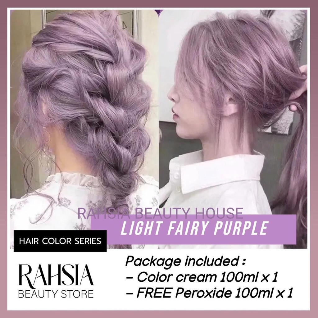 Light Fairy Purple With Peroxide Professional Salon Hair Color Dye ...