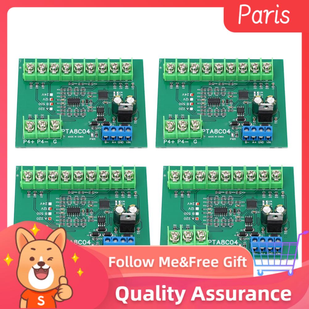 Superparis 4 Channel PT100 RTD RS485 Temperature Sensor Module 14-18MA Board Temp Acquisition ...
