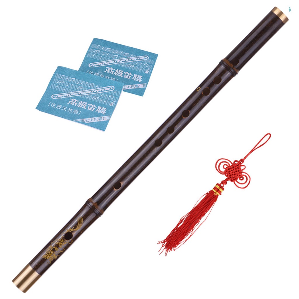 Professional Black Bamboo Dizi Flute Traditional Handmade Chinese ...