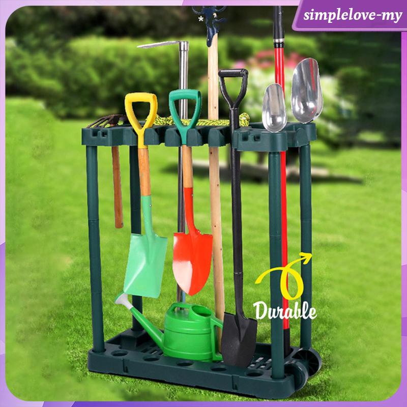 [SimpleloveMY] Garden Tool Organizer Rakes Shovels Rack holder large ...