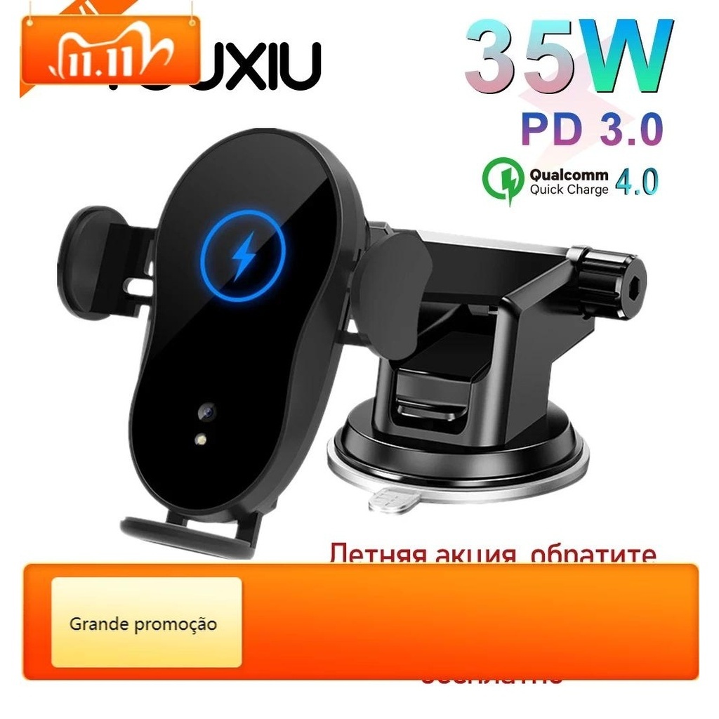 Qsjzhy Youxiu 15w Wireless Car Charger Mount Auto Clamping Qi Fast