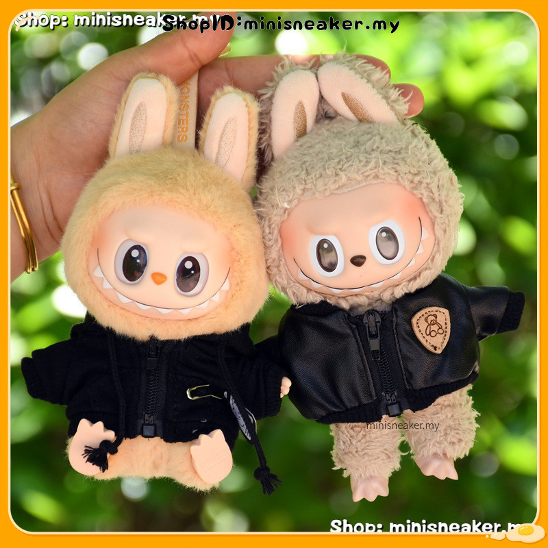 15cm 17cm Labubu Clothes Black Jacket For Labubu V1 V2 Baby Three V3 ...