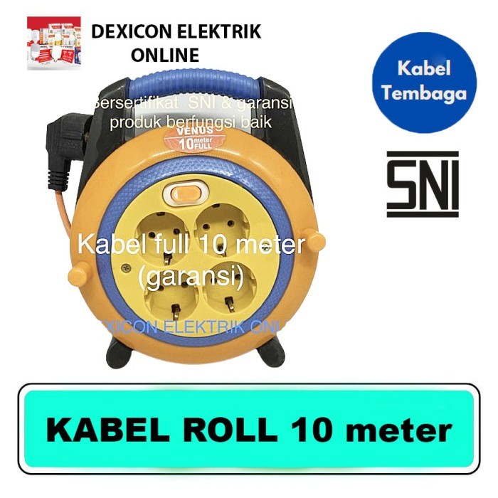 10 METER cable Roll box full cable electrical equipment reel cable - 6 ...