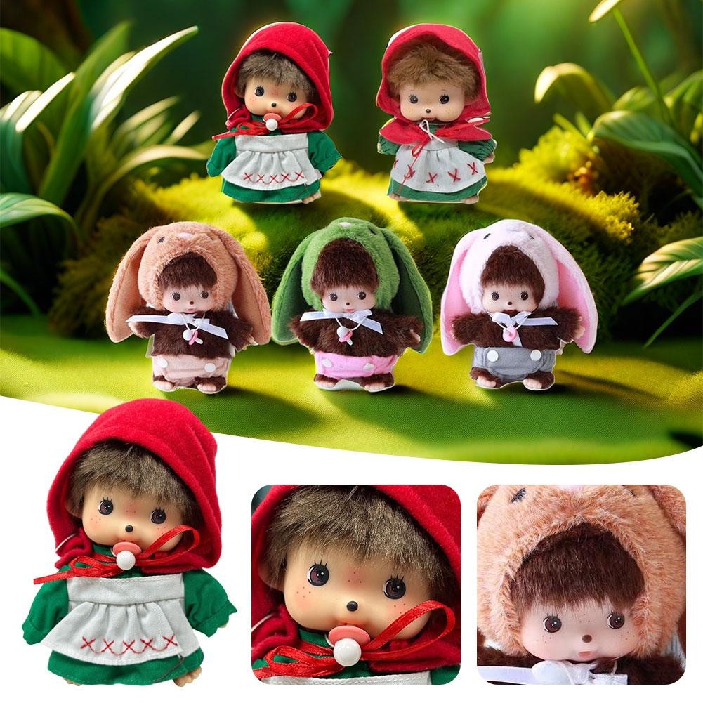 Monchichi Plush Doll Keychain Bag Pendants Plush Decompression Cute ...