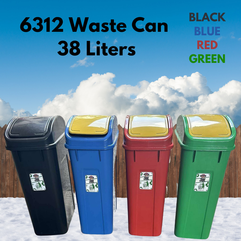 SP Happy Plastic 38L Waste Can Colored | Shopee Malaysia