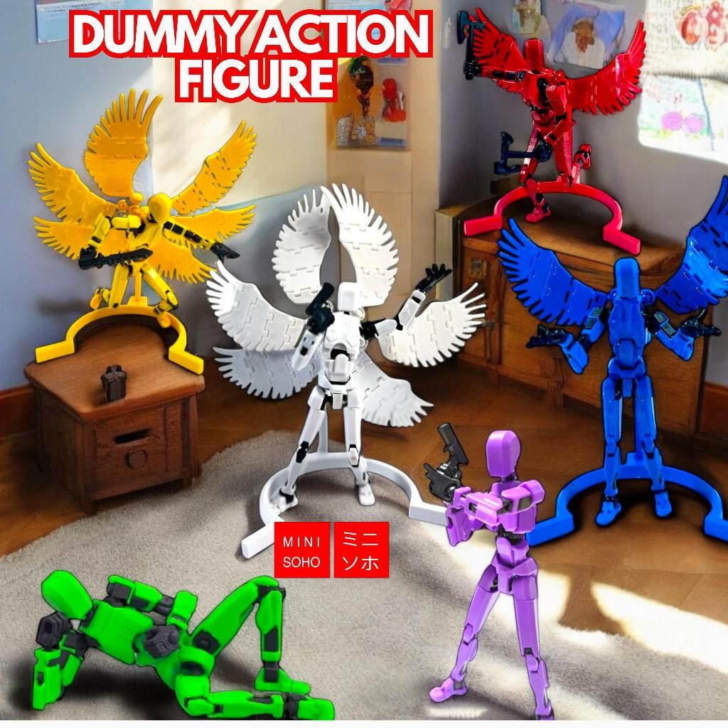 Dummy Action Figure Toy 13 Shifts Multi Joint Movable Shapes 3D Printed ...
