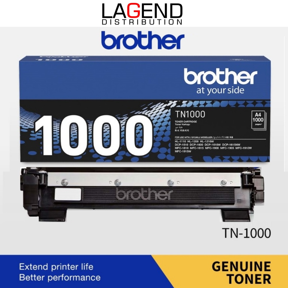 ORIGINAL Brother TN1000 TN-1000 Toner HL-1110/ HL-1210W/ DCP-1510/ DCP ...