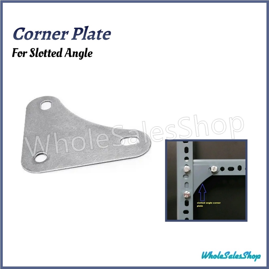 [10pcs] Corner Plate For Rack Slotted Angle Bar Angle Plate Bracket ...