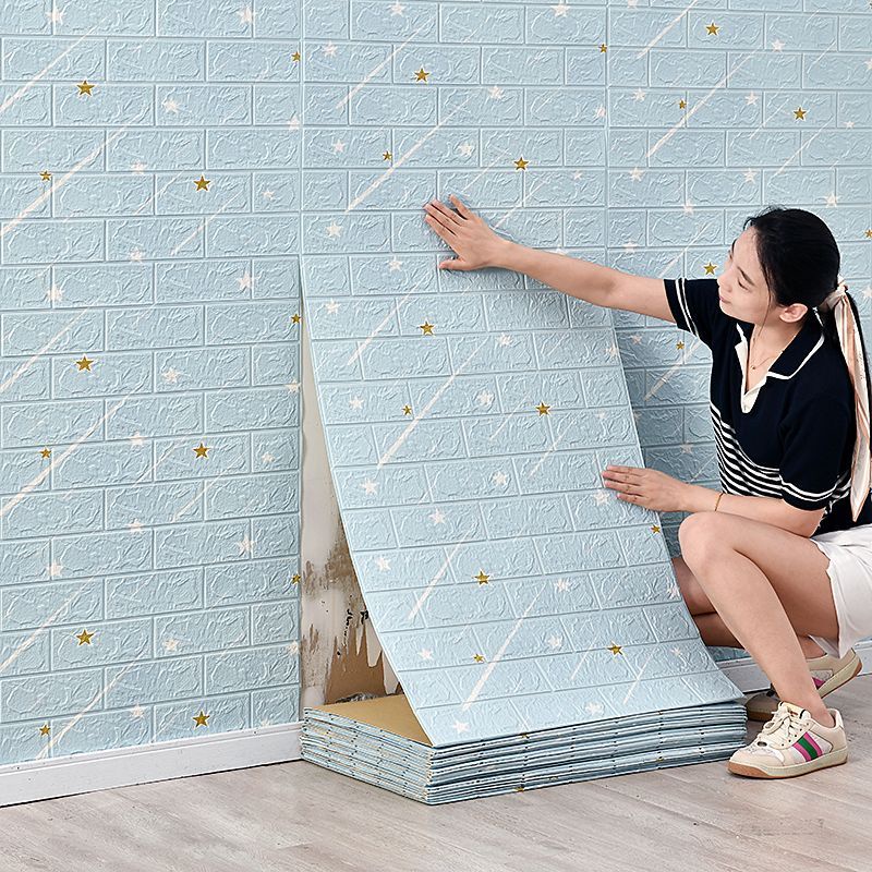 3D Foam Wall Paper Dinding Adheisve Wall Decor Design Wallpaper Brick ...