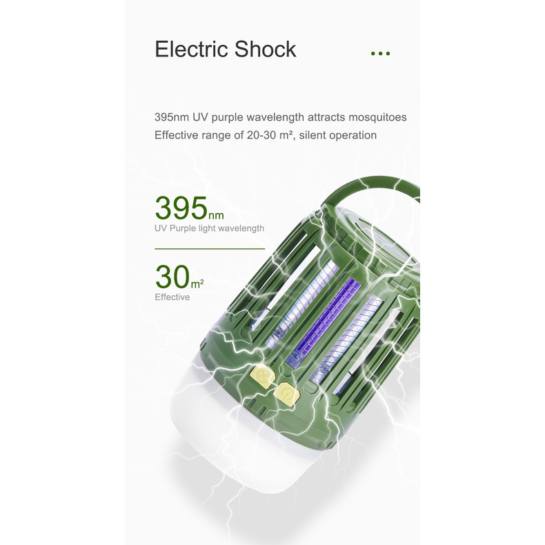 Naturehike Multifunctional Waterproof IPX4 Mosquito Killer Lamp Outdoor ...