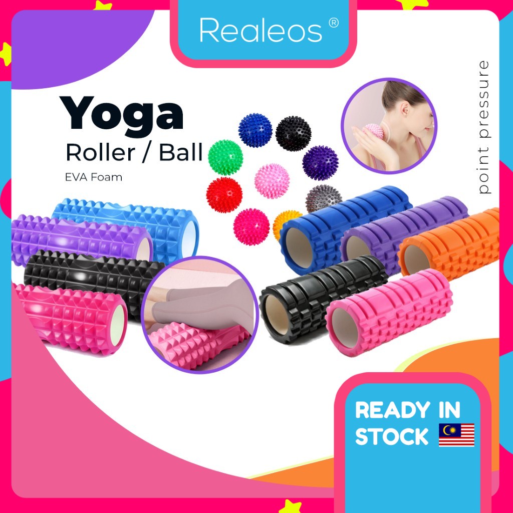Realeos Durable Spiky Massage Ball EVA Foam Yoga Roller High Quality ...