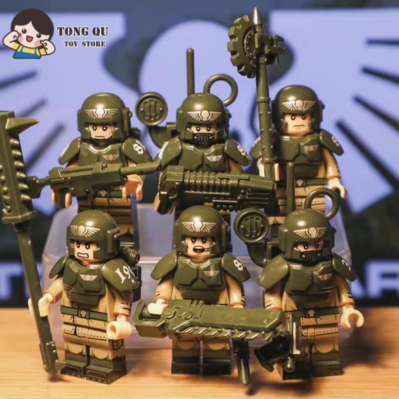 Game Building Block Doll Warhammer 40K Imperial Defense Force Building ...