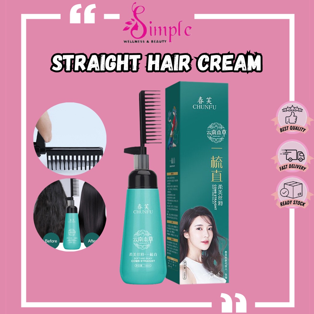 Natural Herbal Hair Straightening Nourishing Relaxer Cream Hair Relaxer ...