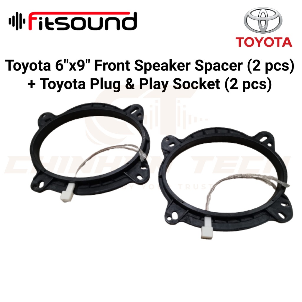 [Combo] Toyota 6x9" Front Speaker Spacer (2 pcs) + Toyota Plug & Play ...