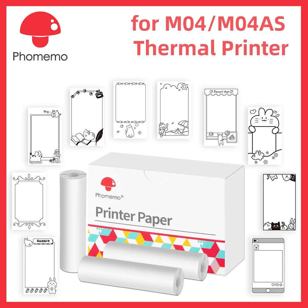 Phomemo Adhesive Thermal Paper White Thermal Transparent Sticker Paper ...