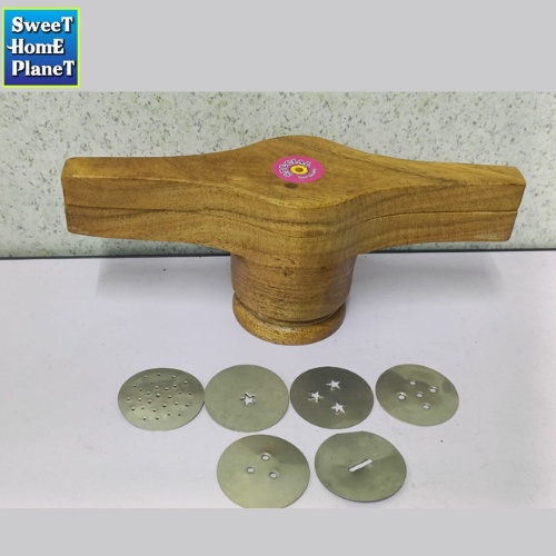 Wooden Murukku Maker Putu Mayam Maker Acuan Muruku Putu Mayam Pagoda ...