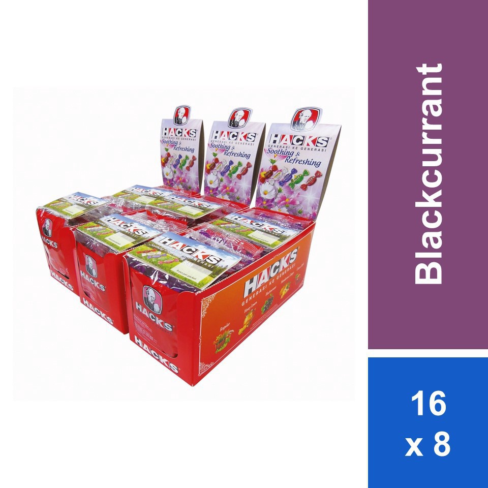 CARTON Hacks Mini Box Blackcurrant (8 x 16 x 8s) | Shopee Malaysia