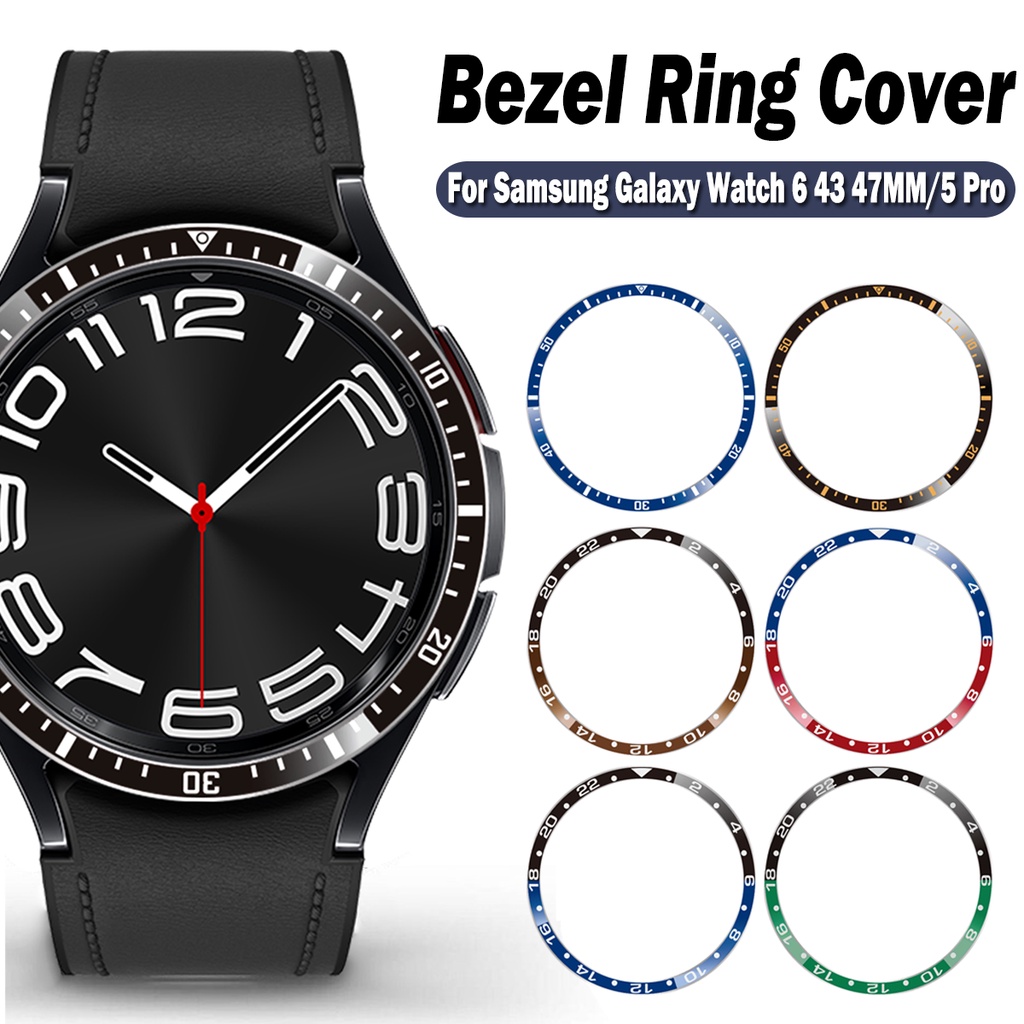 For Samsung Galaxy Watch 6 Classic 47mm 43mm Bezel Ring Styling Frame ...