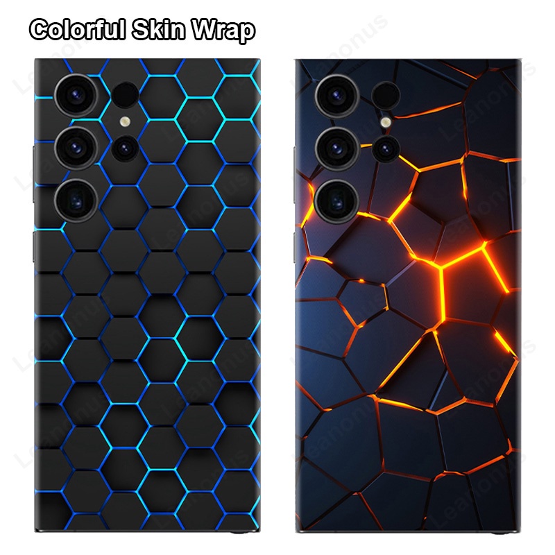 Colorful Honeycomb Decal Skin for Samsung Galaxy S23 S22 S24 Ultra A54 ...