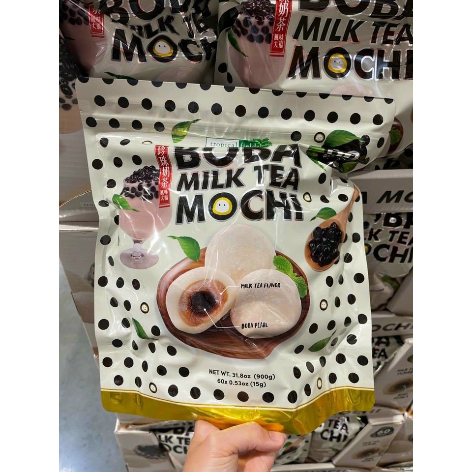 Mochi Boba Milk Tea Mochi Pearl Milk Tea Mochi Big Bag 60 Pieces ...