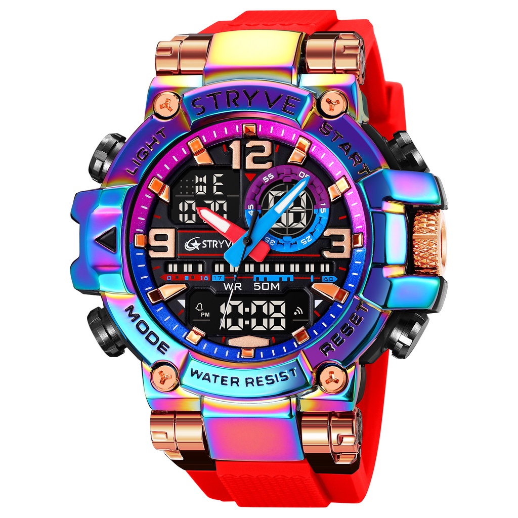 Stryve Student Youth Sports Electronic Watch Samurai Black Luminous ...