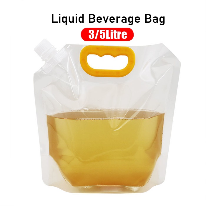 Empty Stand up Plastic Drink Packaging Spout Bag Transparent Plastic ...