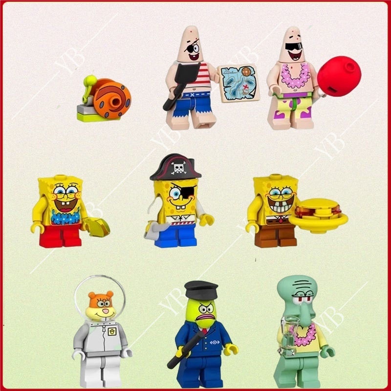Building Block Toys SpongeBob SquarePants Puzzle Assembling Building ...