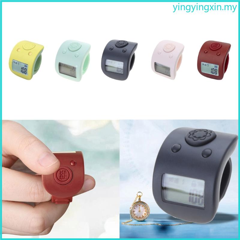 YIN Digital Hand Tally Counter Electronic Manual Clicker Timer Gym Hand ...