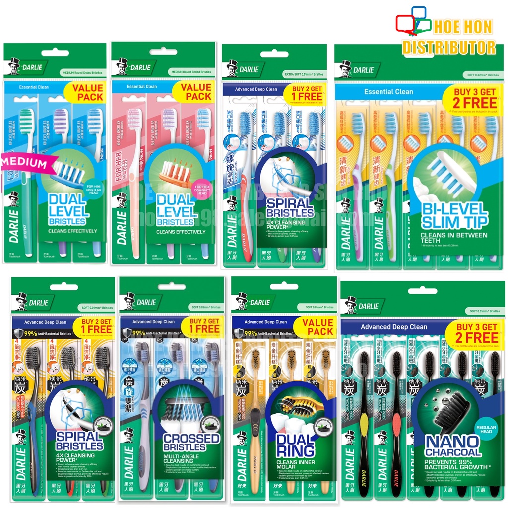 [Value Pack] Darlie Easy Clean Dup Wave Wavy Fresh For Him Her Nano ...