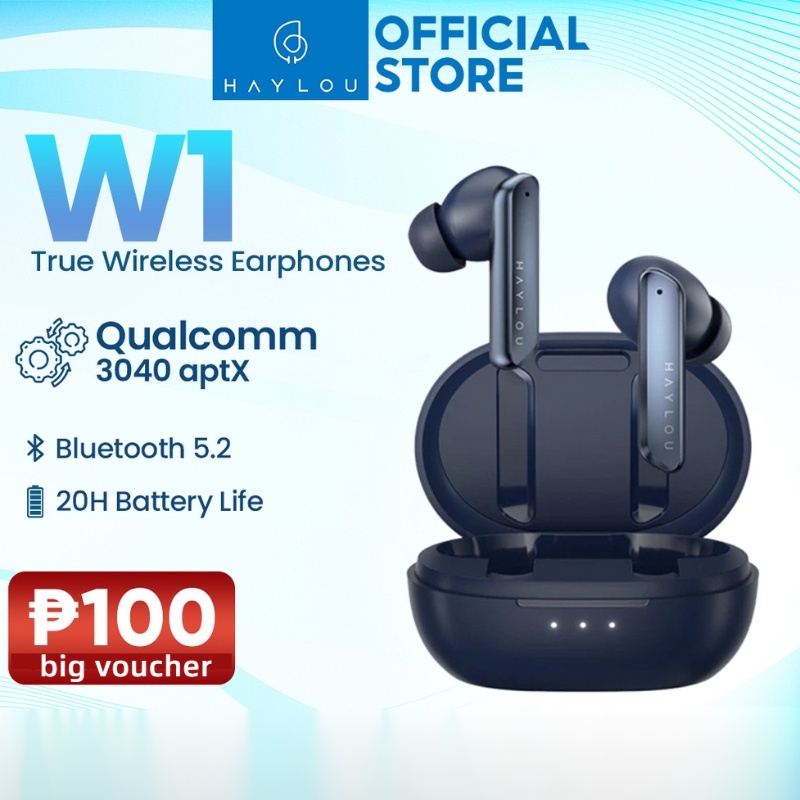 Haylou W1 True Wireless Earphones In-Ear Bluetooth 5.2 Qualcomm aptX ...