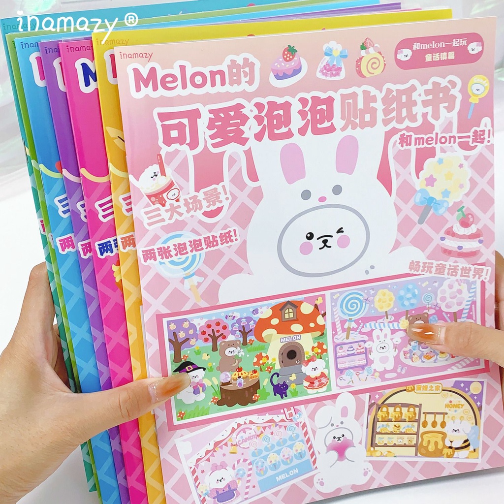 Inamazy Sticker Book童话镇 限定款 立体贴纸泡泡书安静书泡泡贴纸书手账贴画素材手帐 | Shopee Malaysia