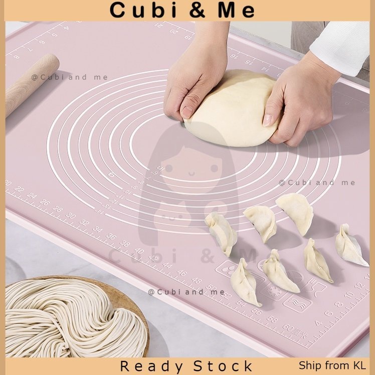 C&M 40x50CM Silicone Kneading Baking Flour Mats 4MM Non-Stick Pastry ...