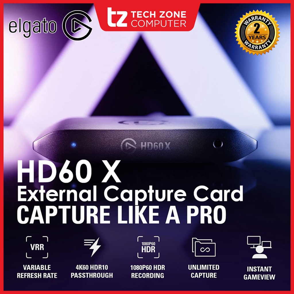 ELGATO HD60 X External Game Capture Device Game Recorder 4K 4K60 HDR10 ...