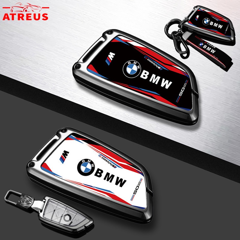 BMW Car Key Case Cover Racing style Zinc Alloy Car Key Shell Smart Key ...