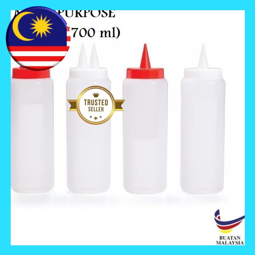 [ Local Ready Stocks ] 700ml Multipurpose Sauce Sos Botol Bottle ...