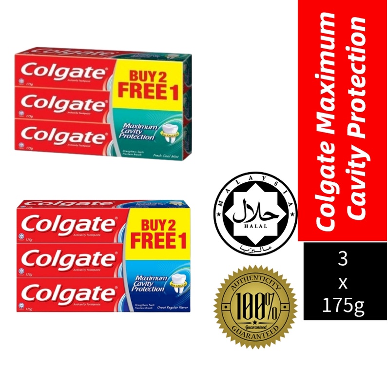 READY STOCK!!! Colgate Maximum Cavity Protection Fresh Cool Mint Great ...