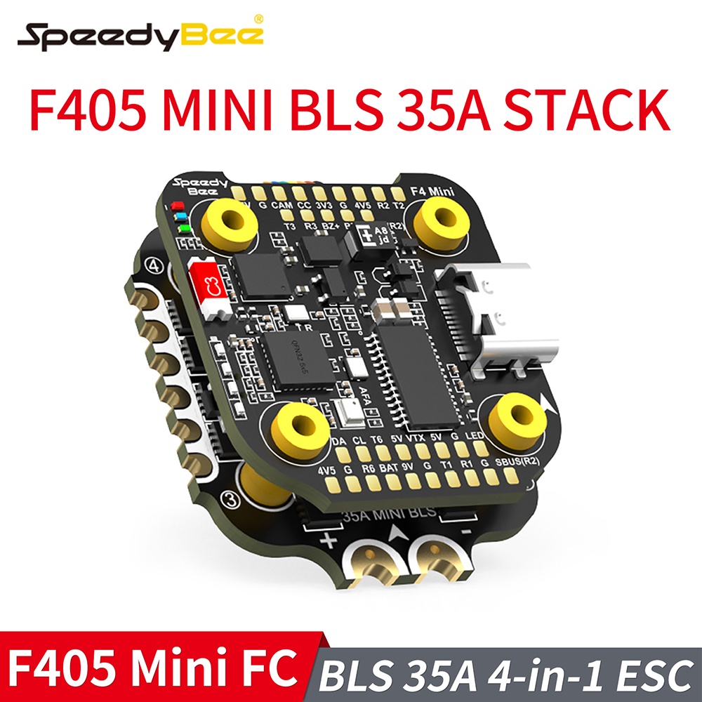 SpeedyBee F405 Mini Stack Flight Controller FC BLS 35A V2 3-6S 20x20 4 ...