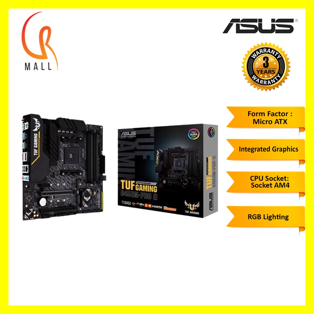Asus TUF Gaming B450M-Pro II Micro ATX Gaming Motherboard | Shopee Malaysia