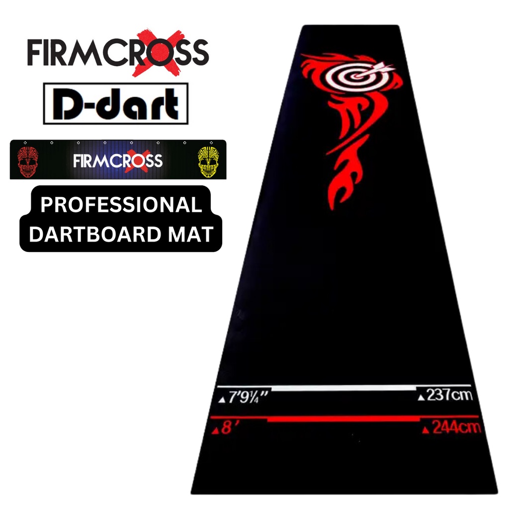 FIRMCROSS Dartboard Mat - Poly 02 Professional Standard Size Dart Mat ...