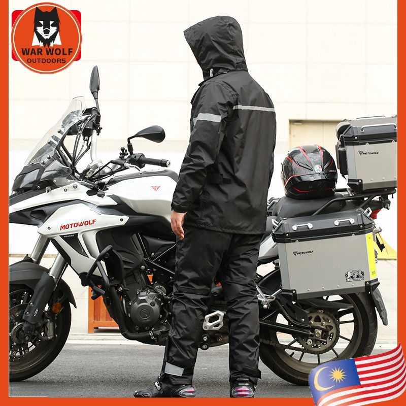 Motorcycle Rain Coat Waterproof Baju Hujan Motor Bicycle Outdoor ...
